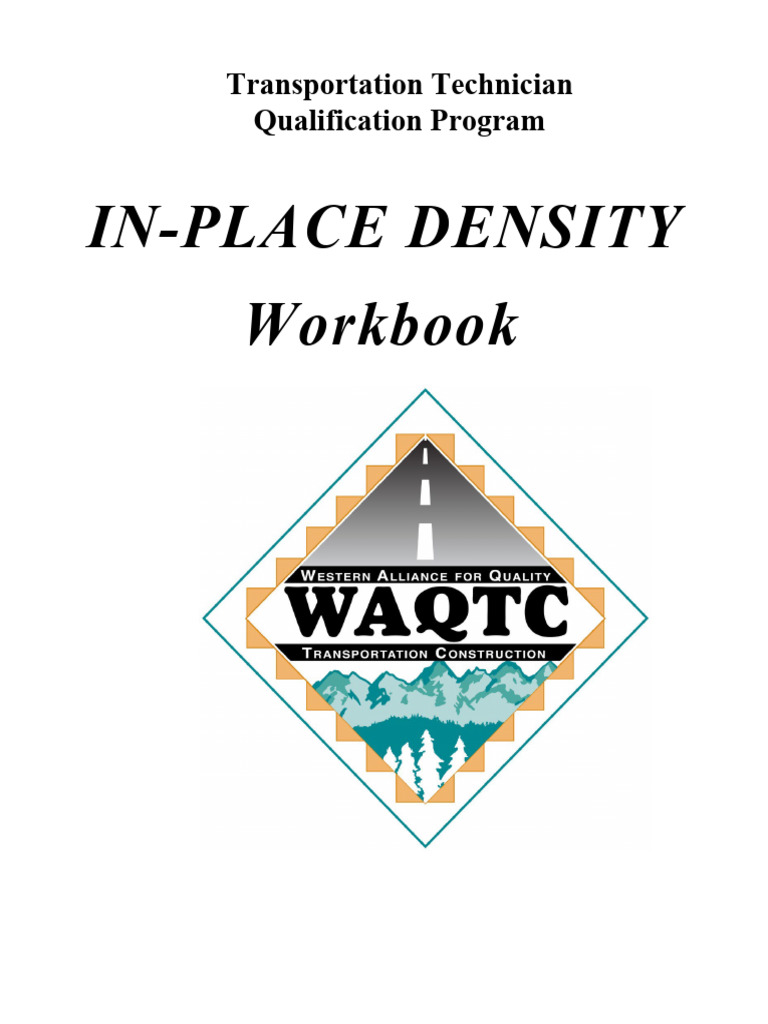 Workbook in Place Density | PDF