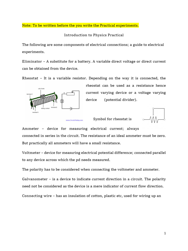 Practical Physics | PDF