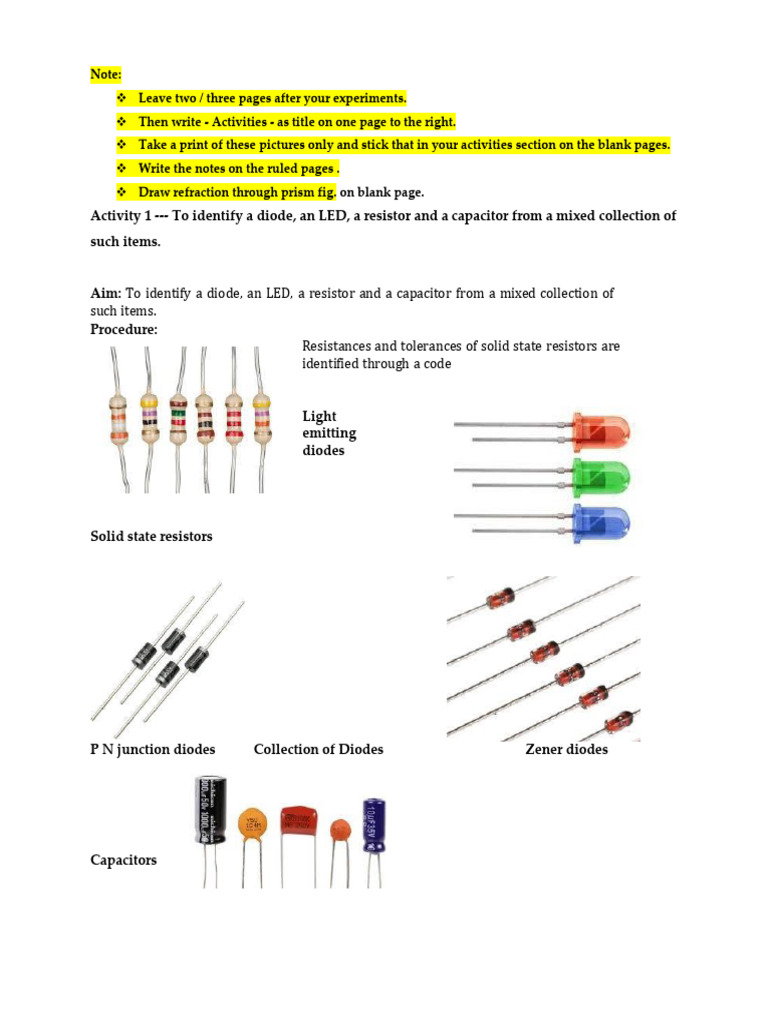 ACtivity Physics Practical - Year 2023 | PDF