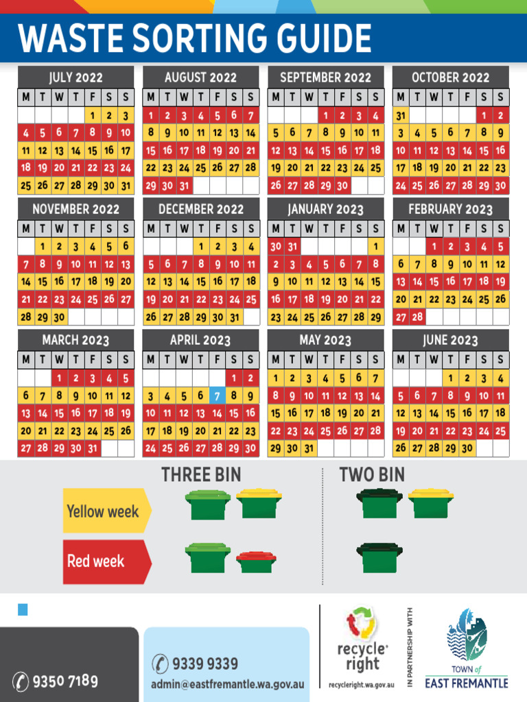 East Freo Waste Calendar 22-23 Low Res | PDF