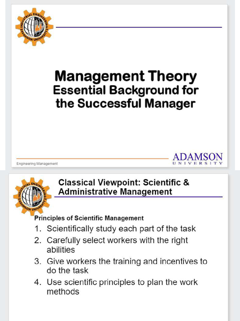 II. Management Theory | PDF