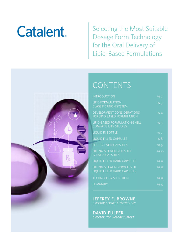 White Paper - Selecting The Most Suitable Dosage Form Technology For ...