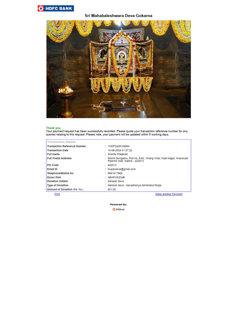Sri Mahabaleshwara Deva Gokarna | PDF