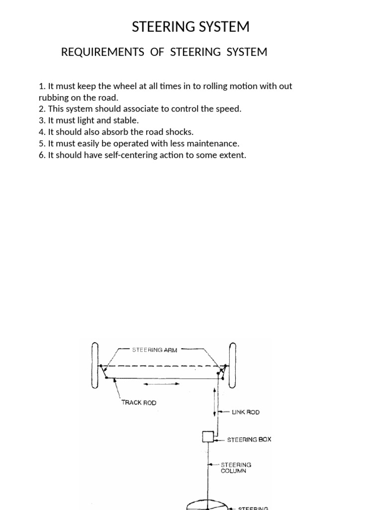 Steering System. | PDF