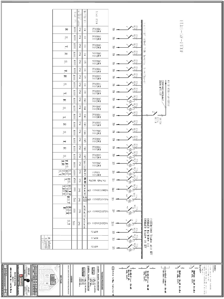 079254P 2P70 ELE SLD 6002 Single Line Diagram Layout Ground Floor | PDF