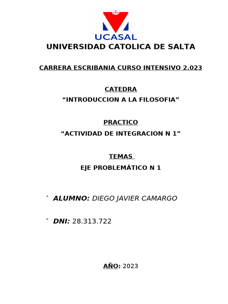 Actividad Integ. #1 | PDF