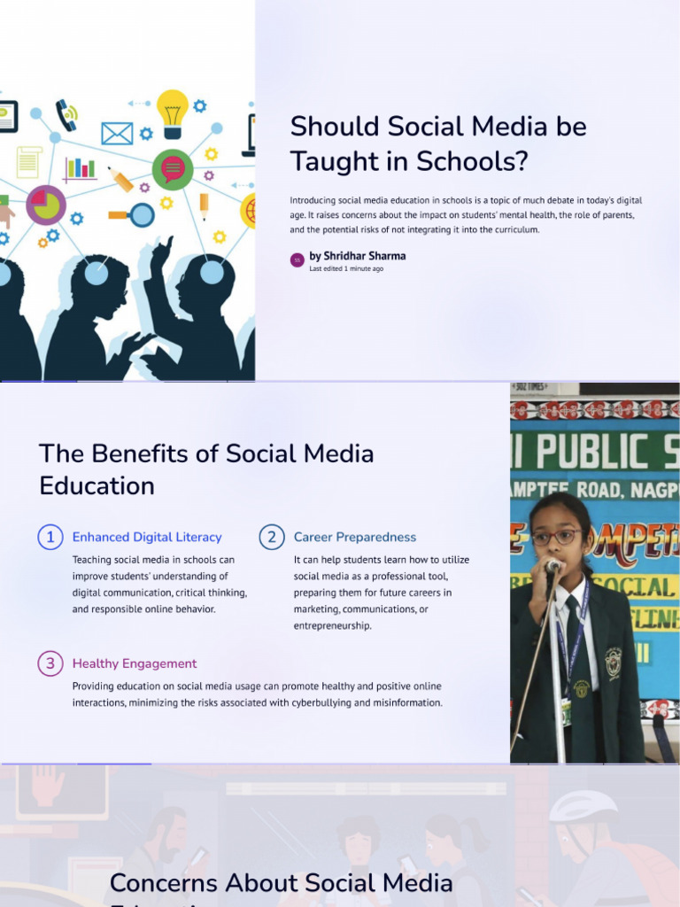 Social Media in School | PDF