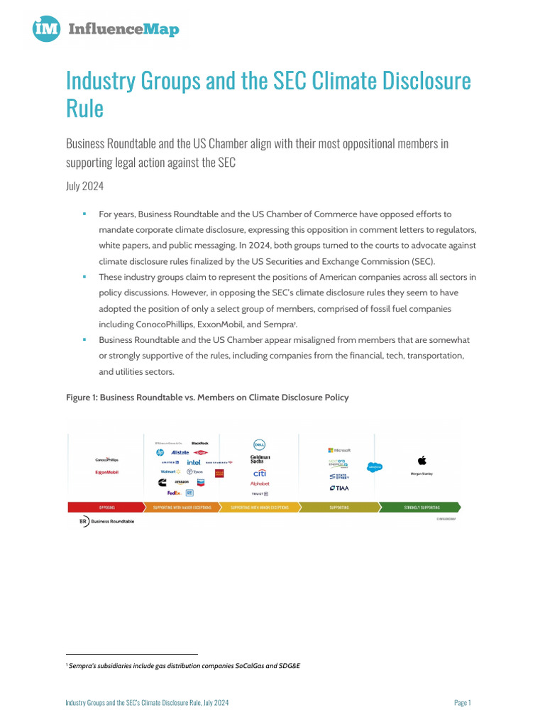 PDF BRT US Chamber SEC Briefing July 2024 | PDF