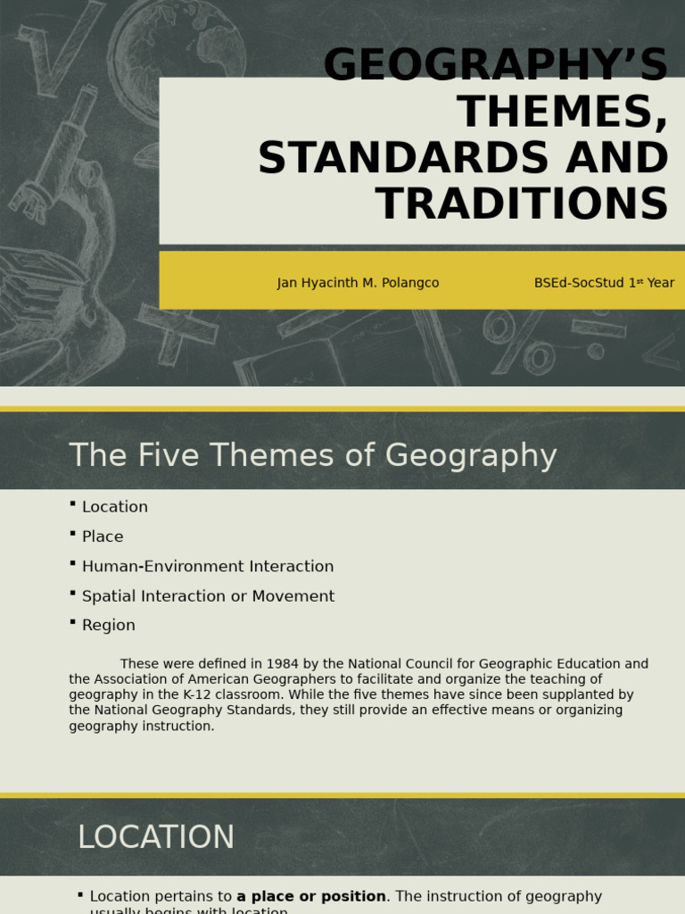 Five Themes of Geography | PDF