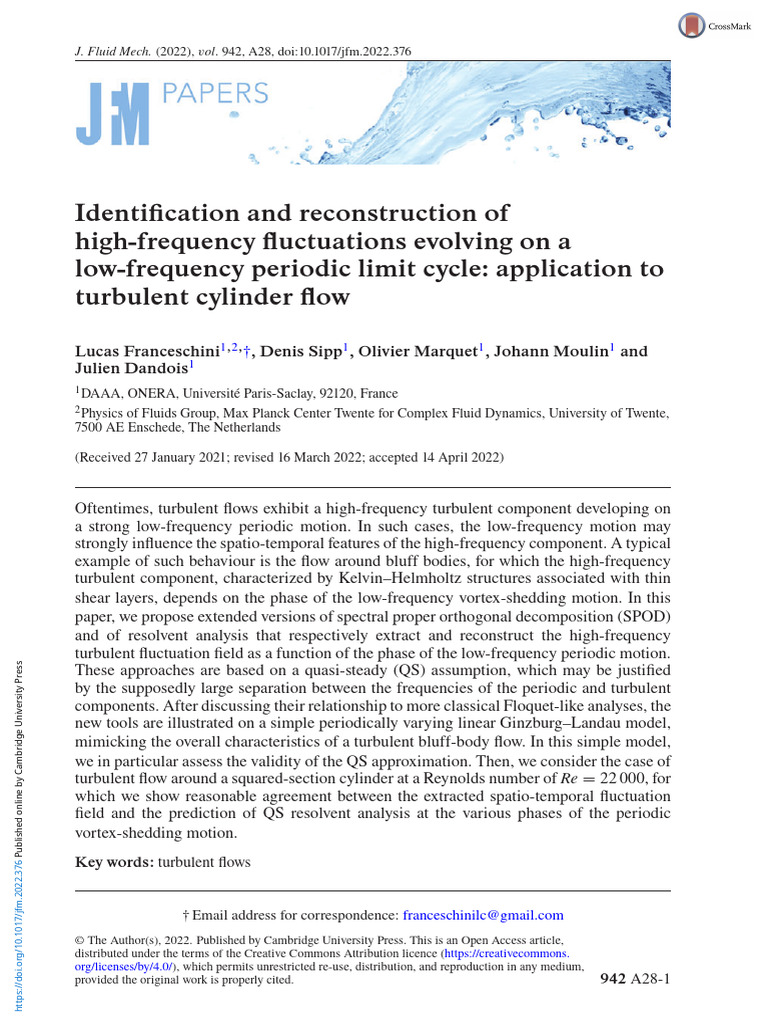 Identification and Reconstruction of High Frequency Fluctuations ...