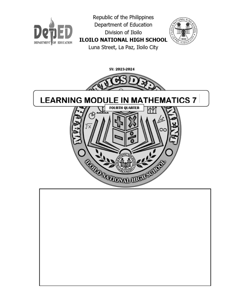 Math 7 Learning Module | PDF