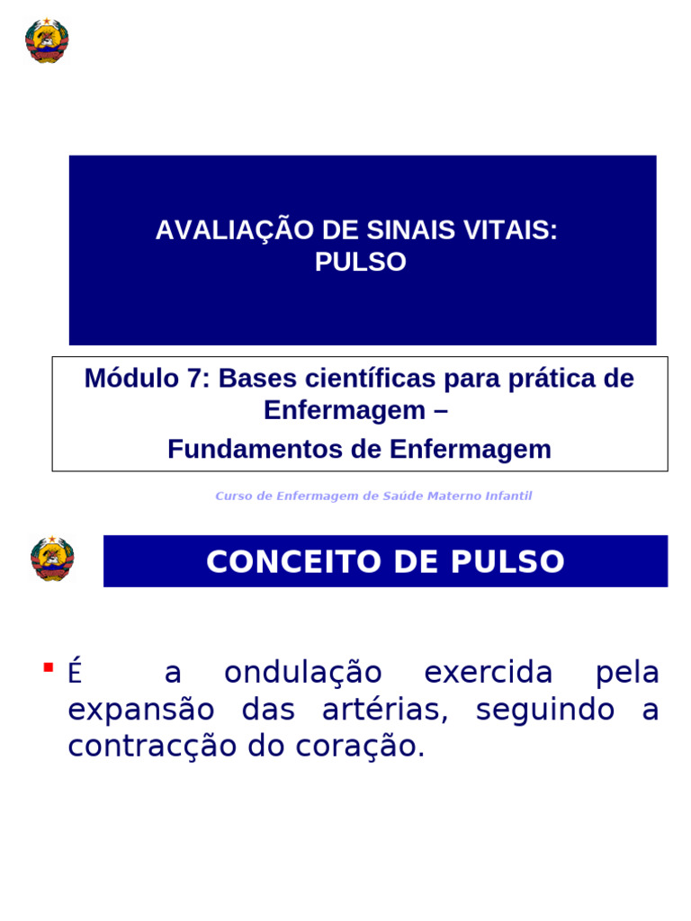 EG Aula Modulo 7 Sinais Vitais Pulso | PDF