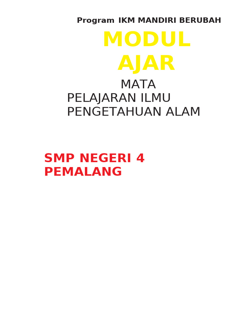 Modul Ipa Edited | PDF