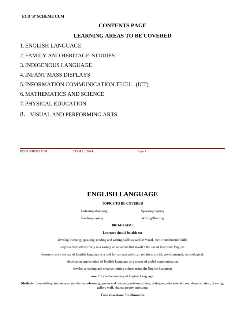 Ecd Scheme Edited 2024 | PDF