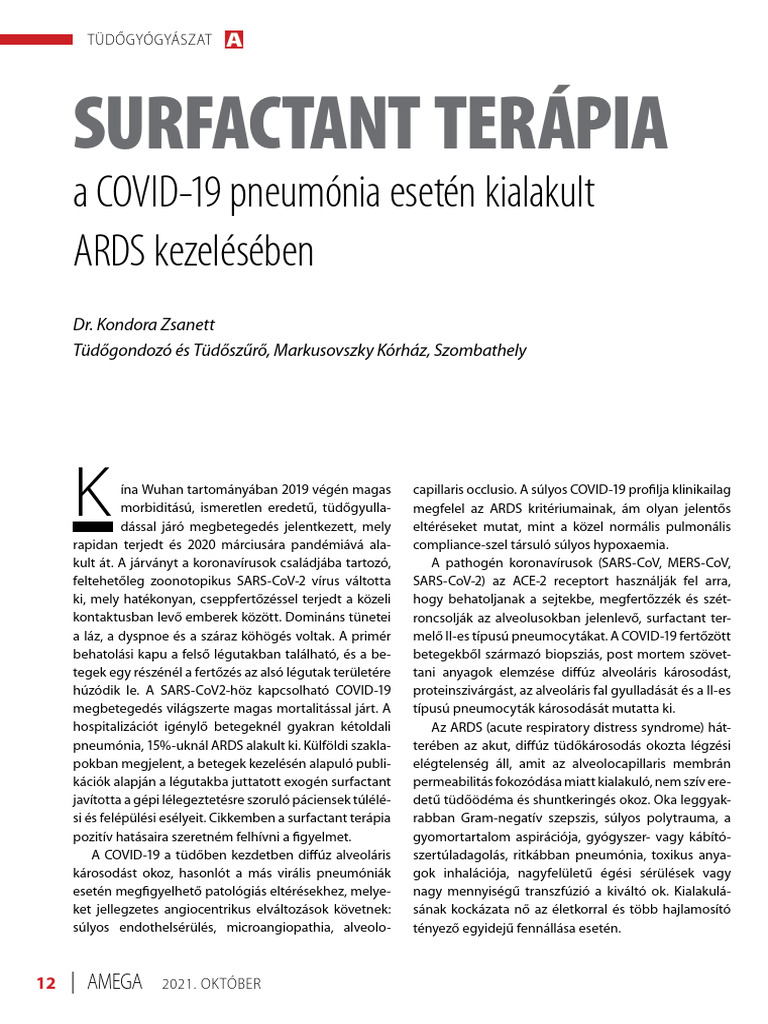 Surfactant Terapia | PDF