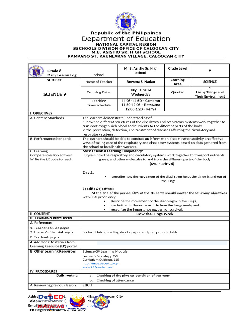 DLP #3 - July 31, 2024 | PDF