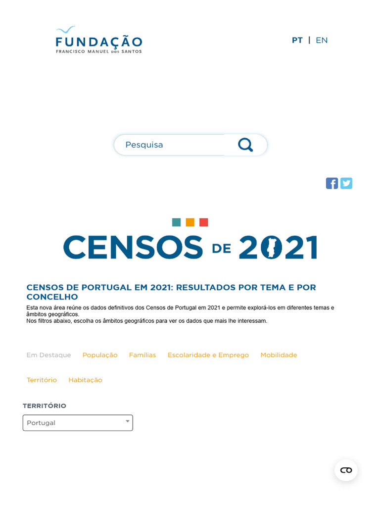 Censos em Portugal de 2021 _ Pordata | PDF
