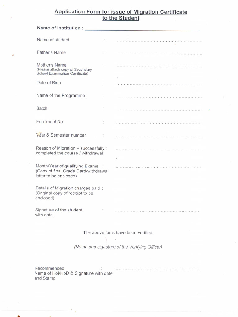Migration Format | PDF