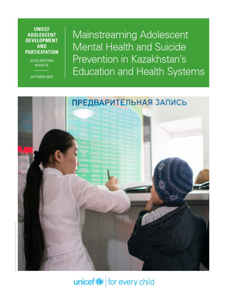 2020 Adolescent Mental Health Programming in Kazakhstan Case Study | PDF