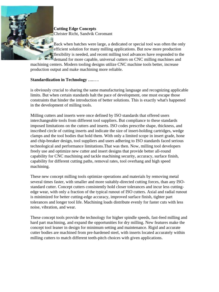 Cutting Edge Concepts | PDF