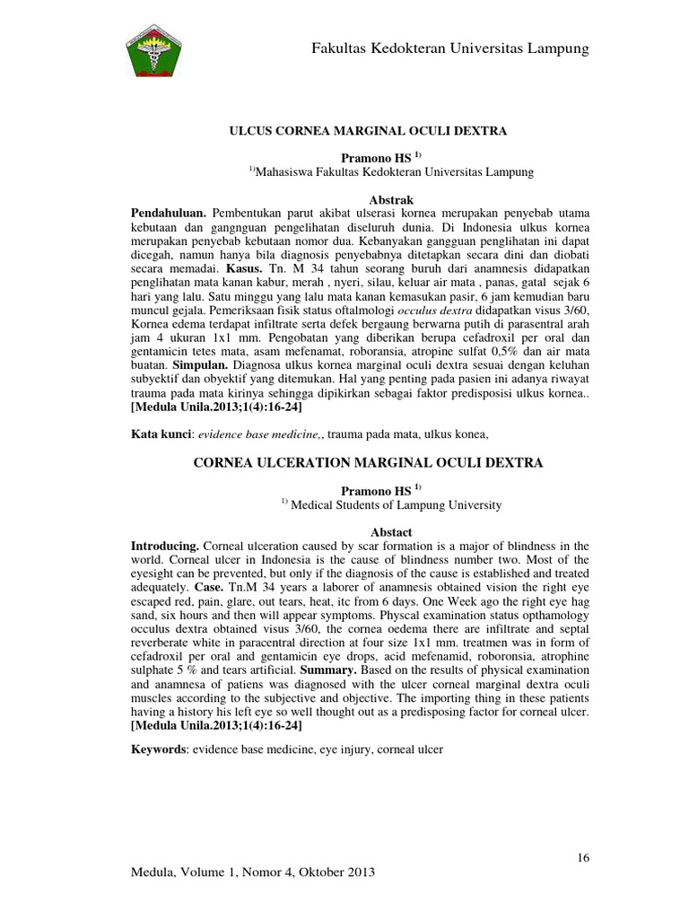 Ulkus Kornea 2 | PDF