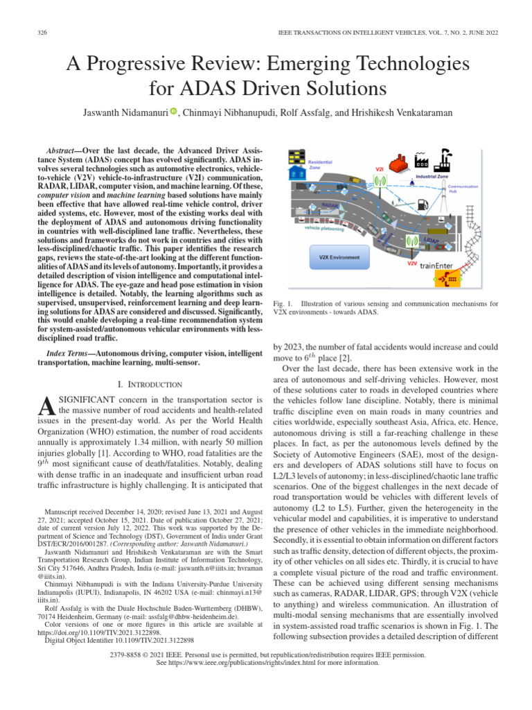 A4 A - Progressive - Review - Emerging - Technologies - For - ADAS ...