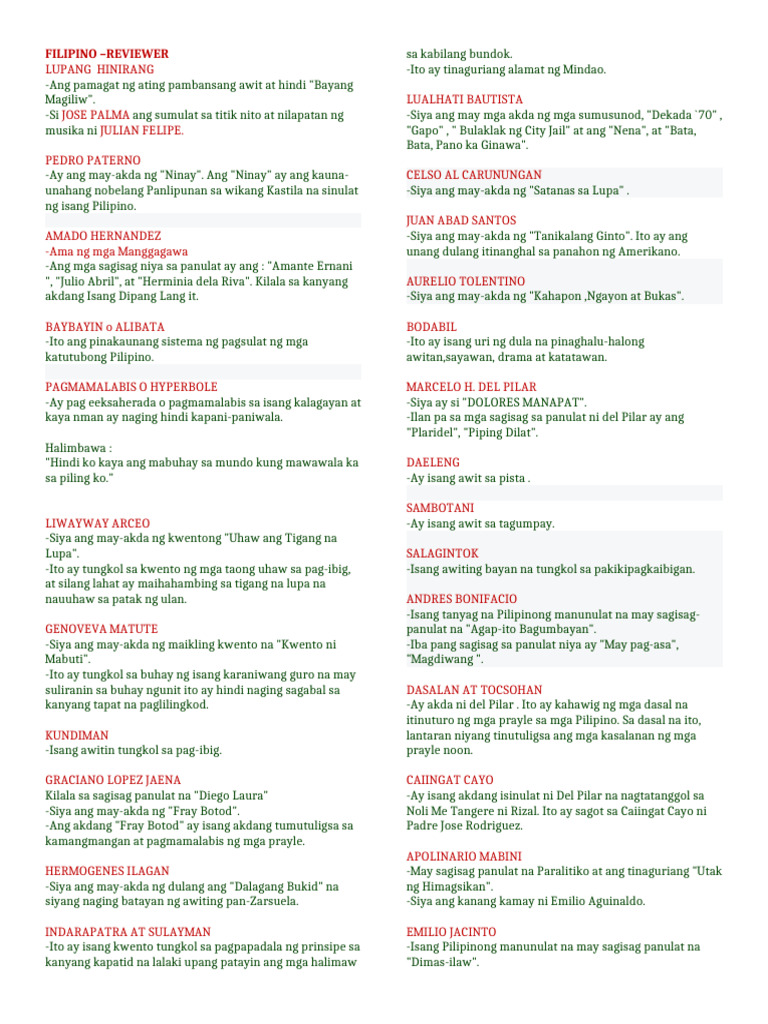 Filipino | PDF