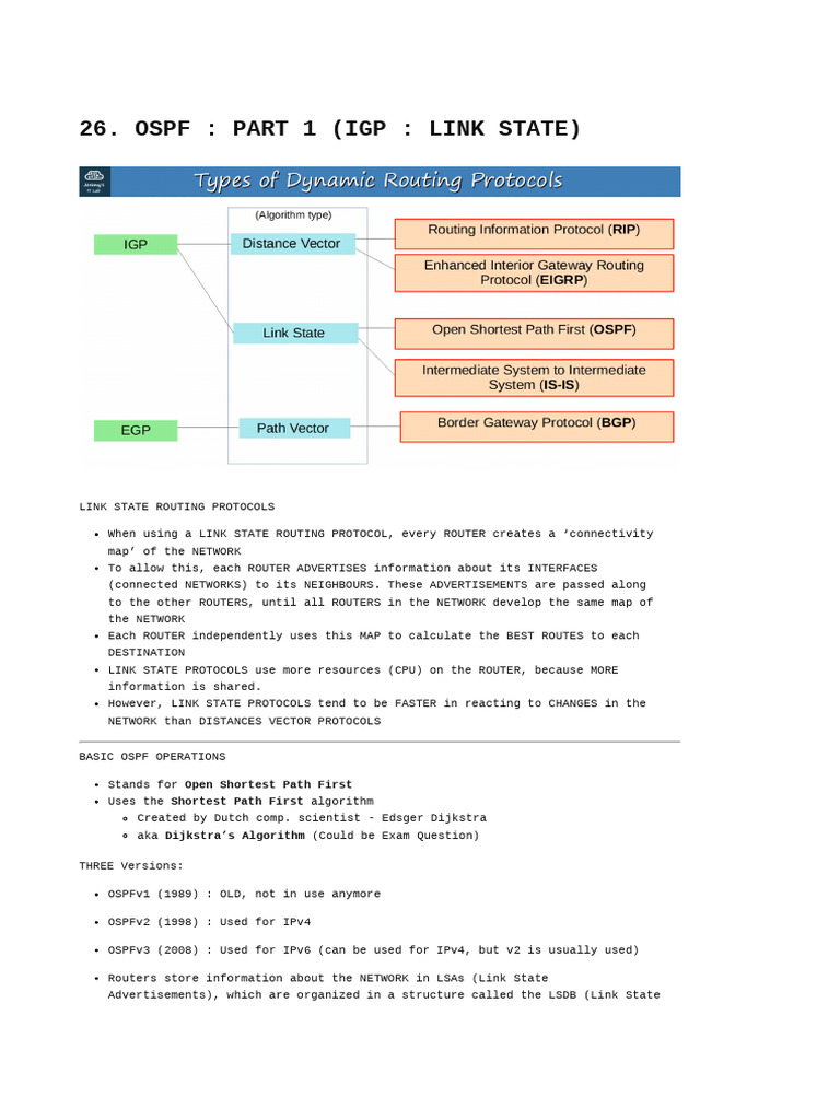 26.OSPF_Part1 | PDF
