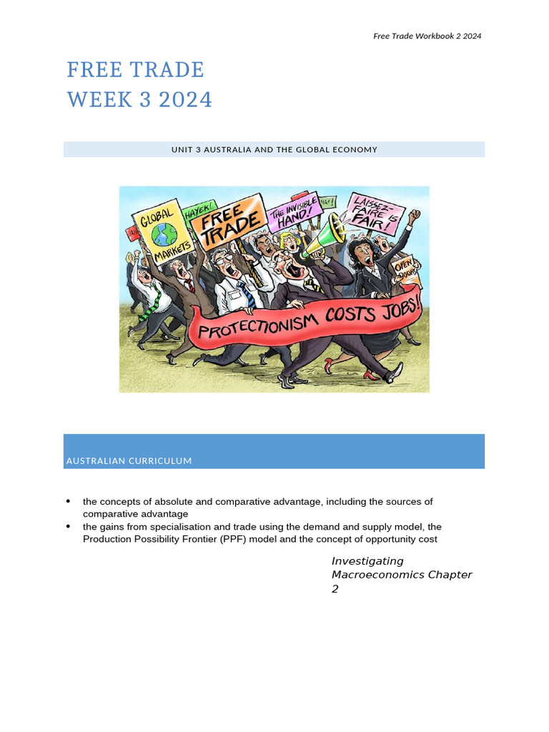 Workbook 2 2024 Free Trade | PDF