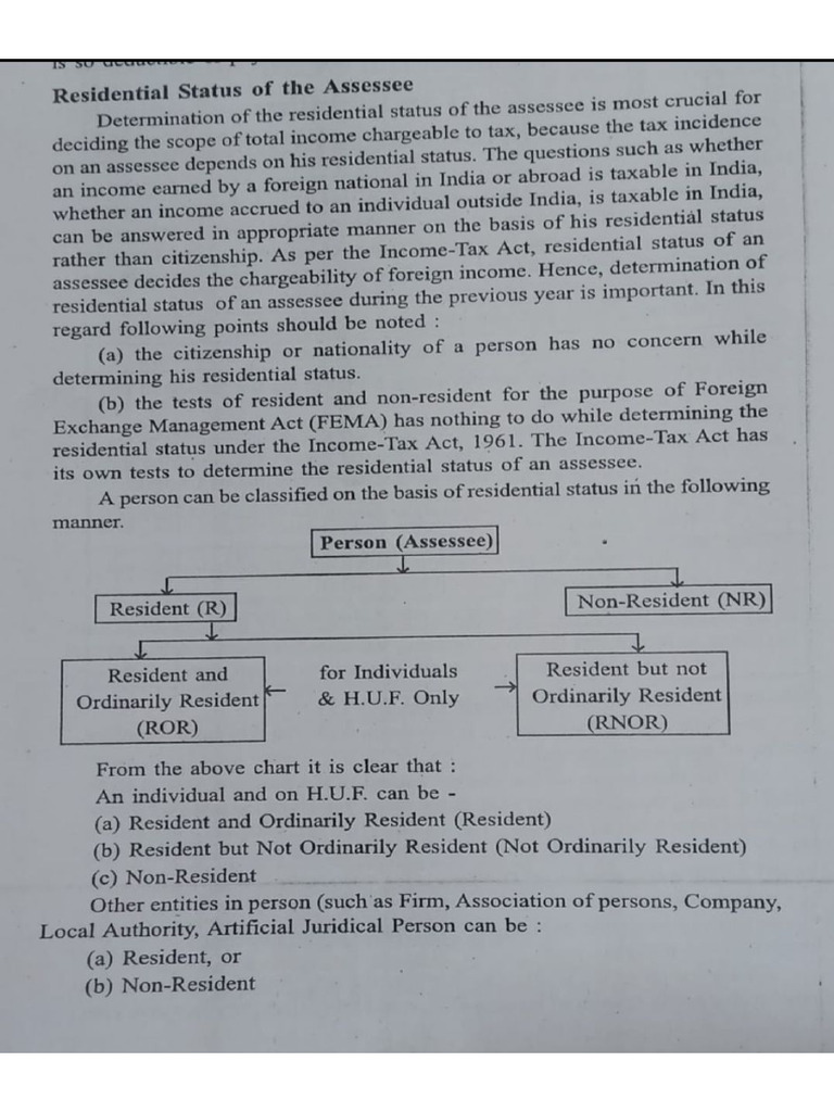 Residential Status | PDF