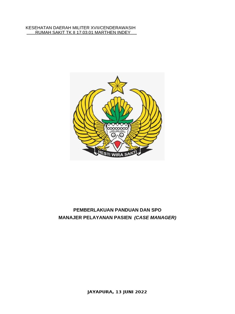 Kebijakan Case Manajer Rsmi | PDF