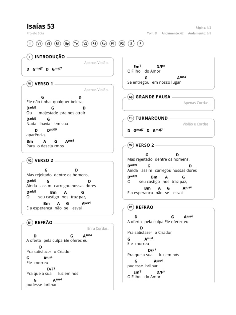Isaias 53-Projeto Sola-Glorificar Cristo - Edificar A Igreja.D | PDF