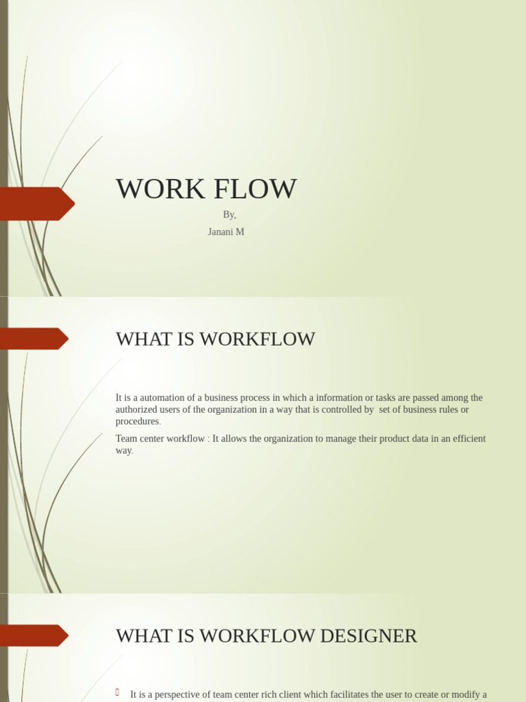 Work Flow | PDF