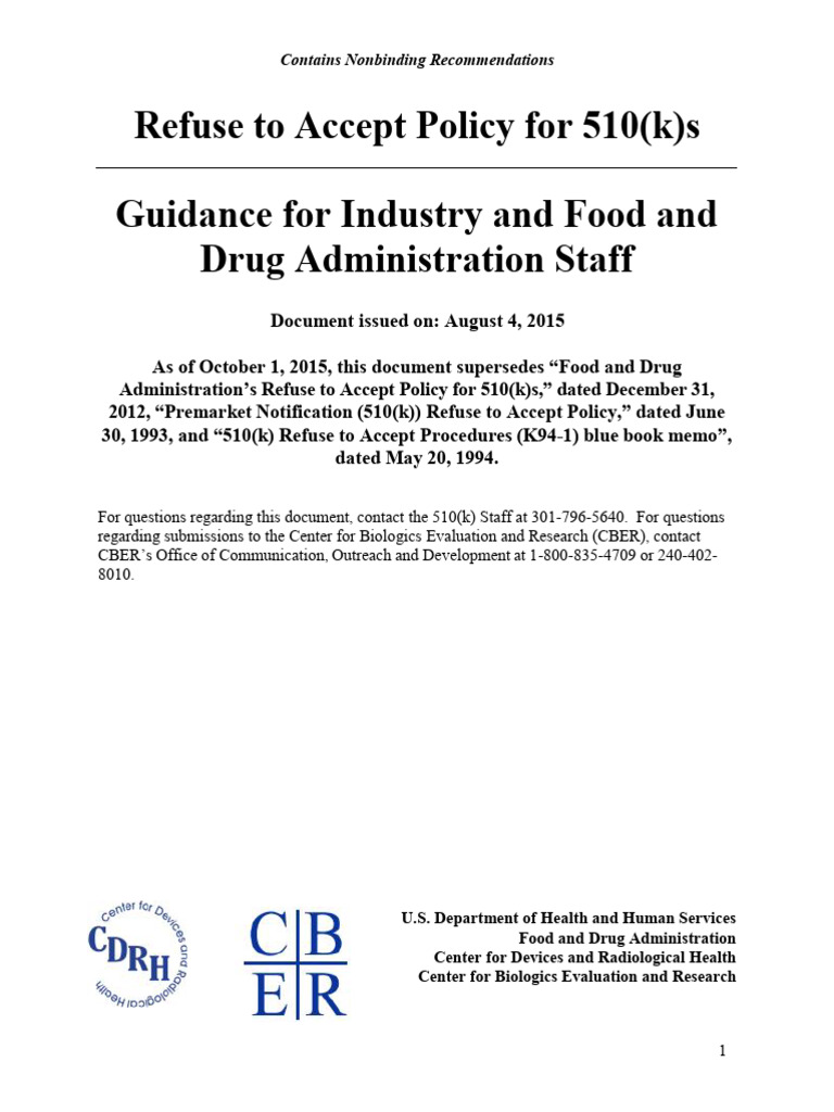 FDA Check List 1793 | PDF