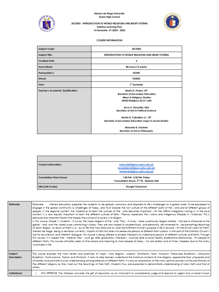 JECS FIDP (2024-2025) .Docx (1) - Output | PDF