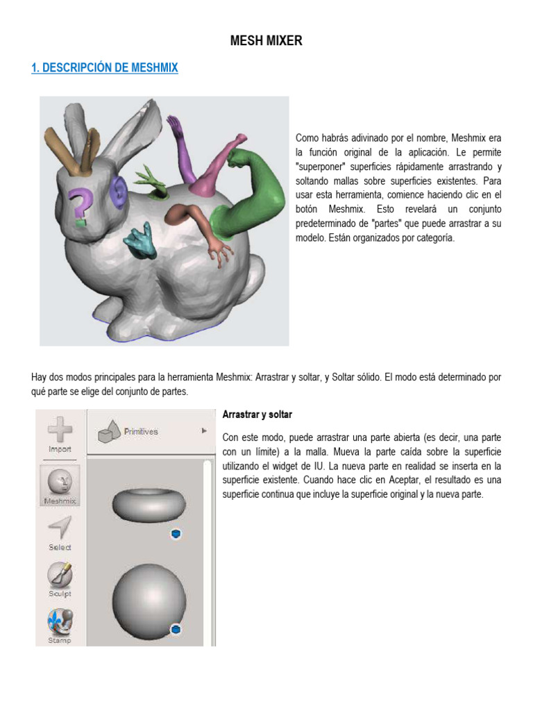 Descripción Mesh Mixer | PDF