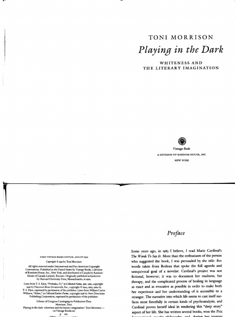 Playing in the Dark | PDF