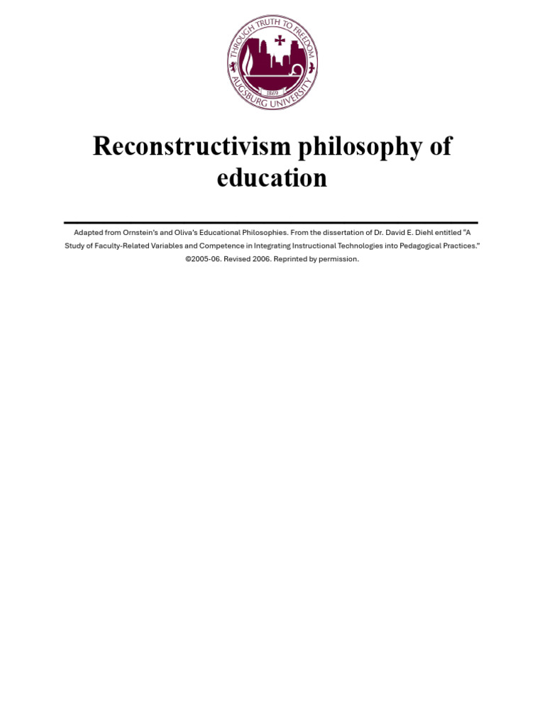 El Reconstructivimos | PDF