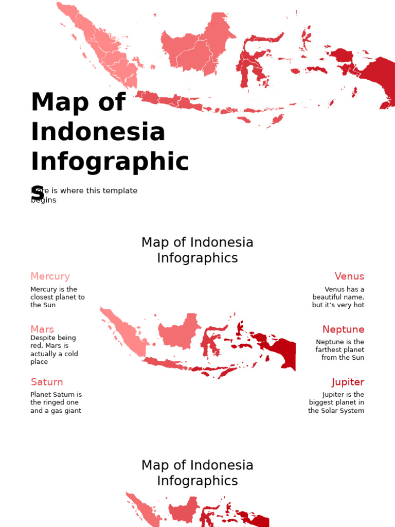 Map of Indonesia Infographics by Slidesgo | PDF