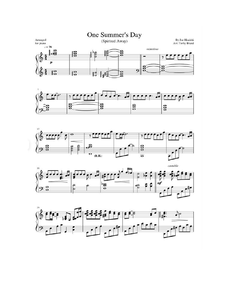 One Summers Day | PDF