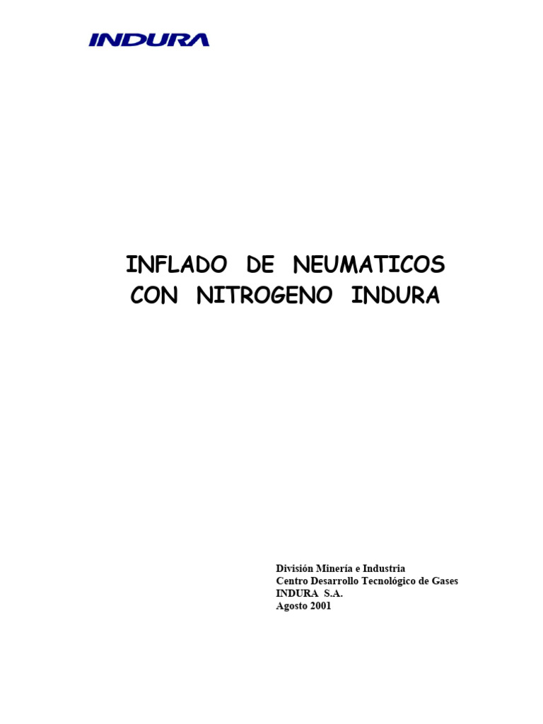 Manual Inflado de Neumaticos Con Nitrógeno | PDF