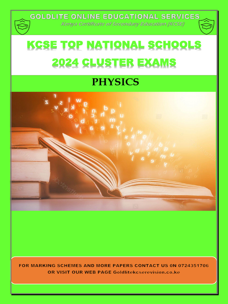 Phy Top National Schools 2024 Series | PDF