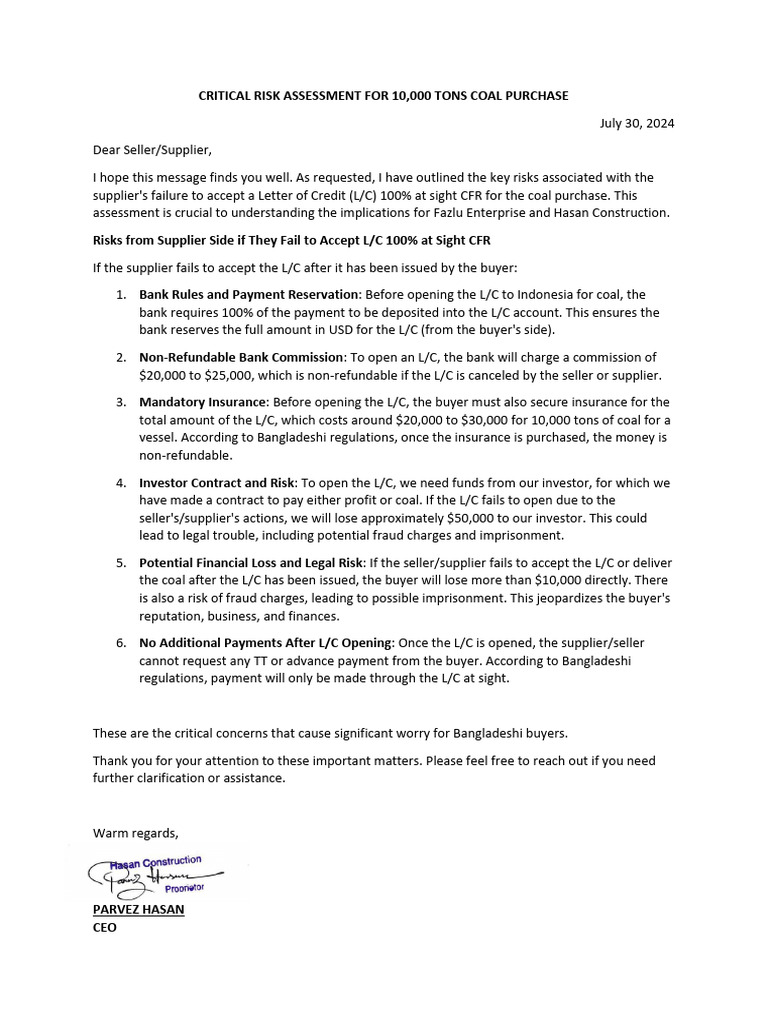 Eng Ver CRITICAL RISK ASSESSMENT | PDF