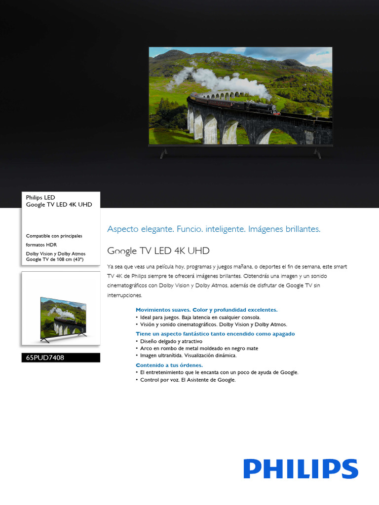 Ficha Técnica Tv 65pud7408 Pdf