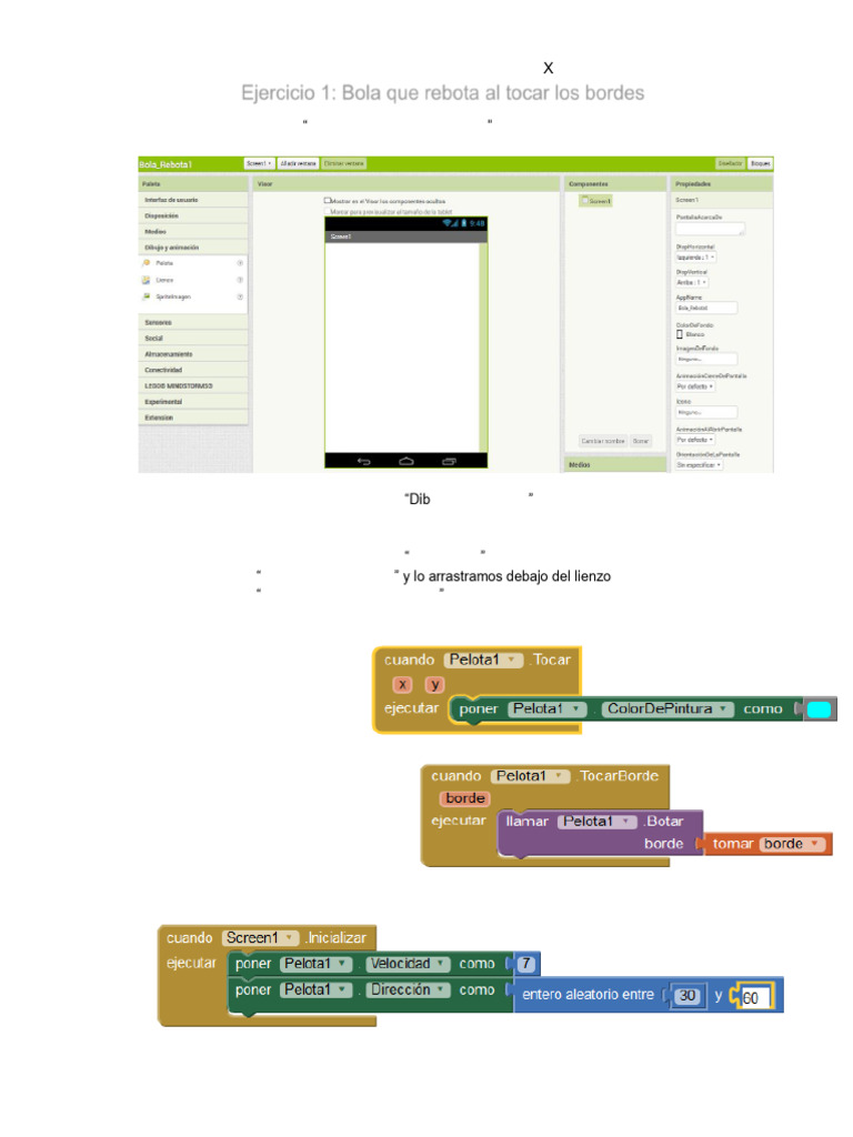 App Inventor - Ejercicio1 | PDF