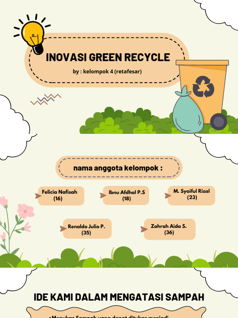 Inovasi Green Recycle-Kelompok 4 (X.a) | PDF