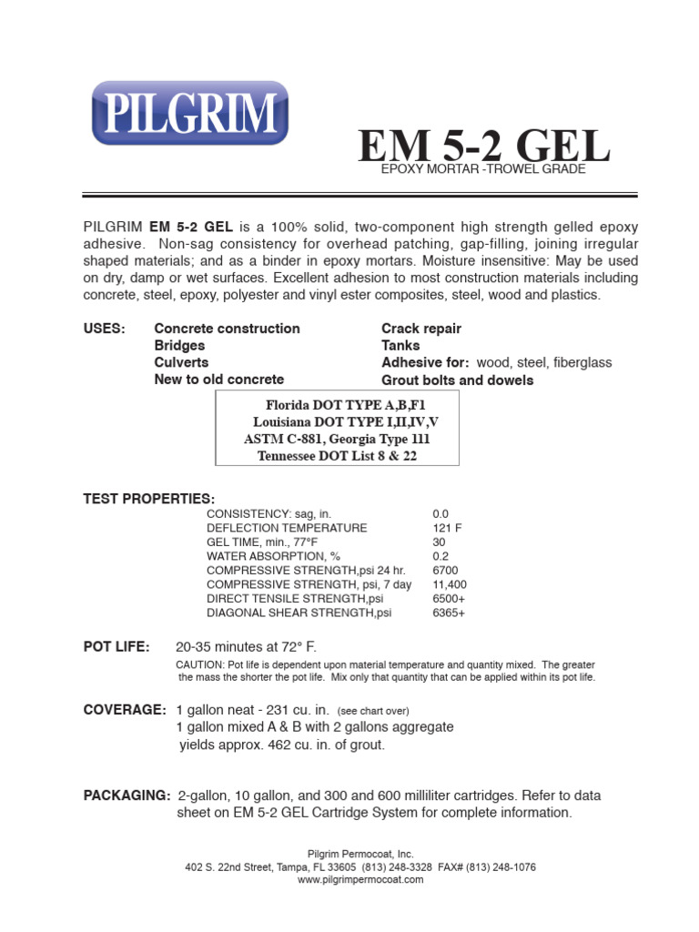 Pilgrim EM 5-2 Gel | PDF
