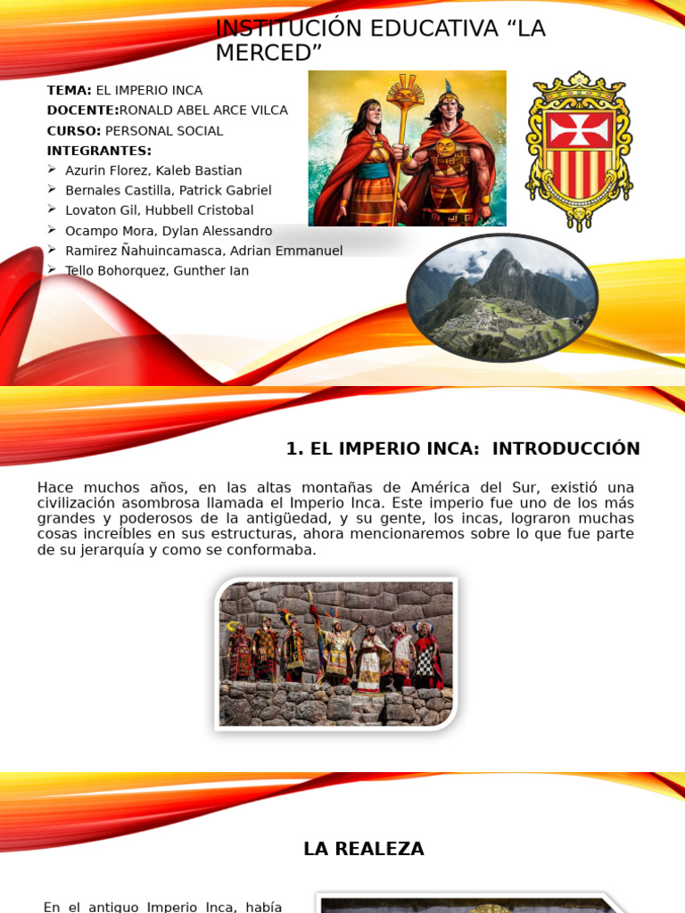 El IMPERIO INCA FINAL | PDF | Imperio Inca | Historia