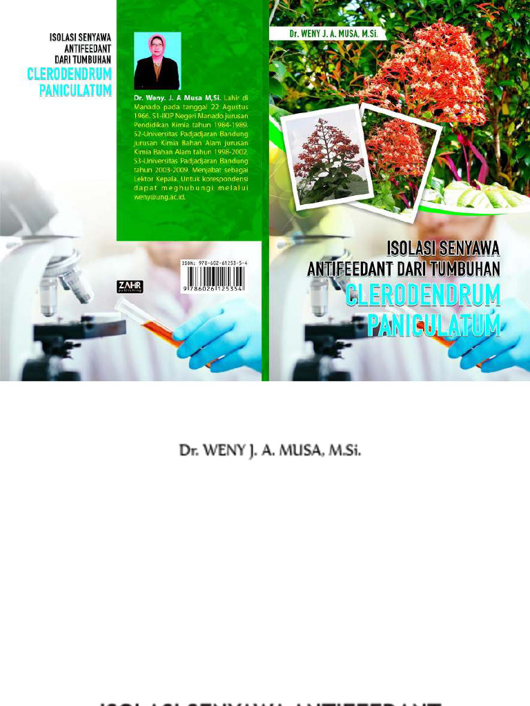 Weny Musa Buku Isolasi Senyawa Antifeedant Dari Tumbuhan Clerodendrum Paniculatum | PDF