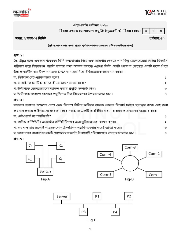 HSC Ob 25 Ict CQ MT | PDF